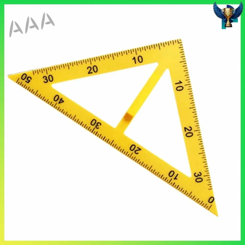 Большая линейка для геометрии и черчения, транспортир, треугольник 45 , инструмент для инженеров и архитекторов, 39x55 см