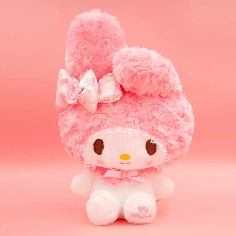 Оригинальная плюшевая игрушка Sanrio, кукла Мелоди, подарок к 50-летию Hello Kitty и Куроми 1#Роза Мелодия (готова к