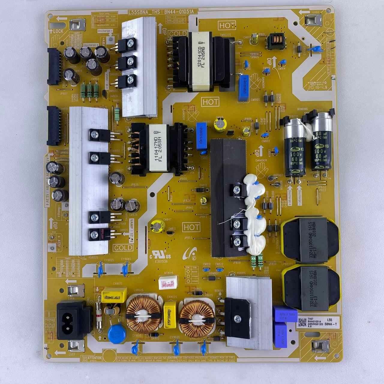Блок питания PSU: BN44-01051A REV1.0 L55S8NA_THS для телевизора QE55Q87TAU