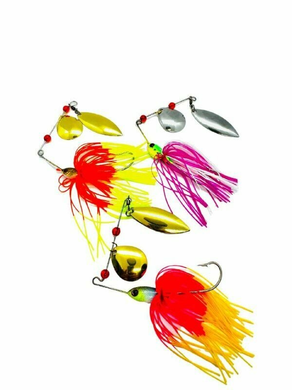 Блесна спиннербейт незацепляйка на щуку набор 3 шт; Незацепляйки на окуня 14 грамм