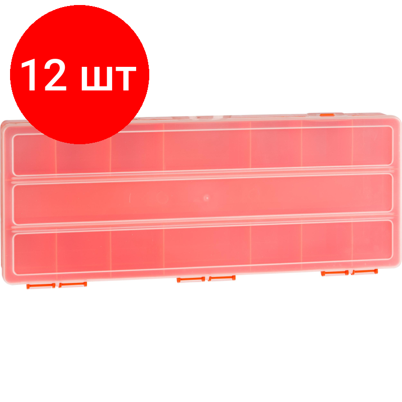 Комплект 12 штук, Органайзер (бокс универсальный) ProMega jet С-1 392x152x45 мм (610379)