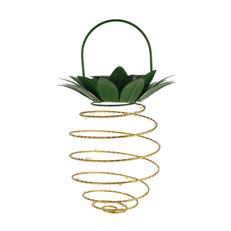 Солнечный Подвесной Светильник Открытый Сад Декоративные Ландшафтные Фонари Водонепроницаемый Подвесной Ананас 24 Светодиода Струнные Лампы для Дерева для Дорожки Балкон Газон Патио Двор