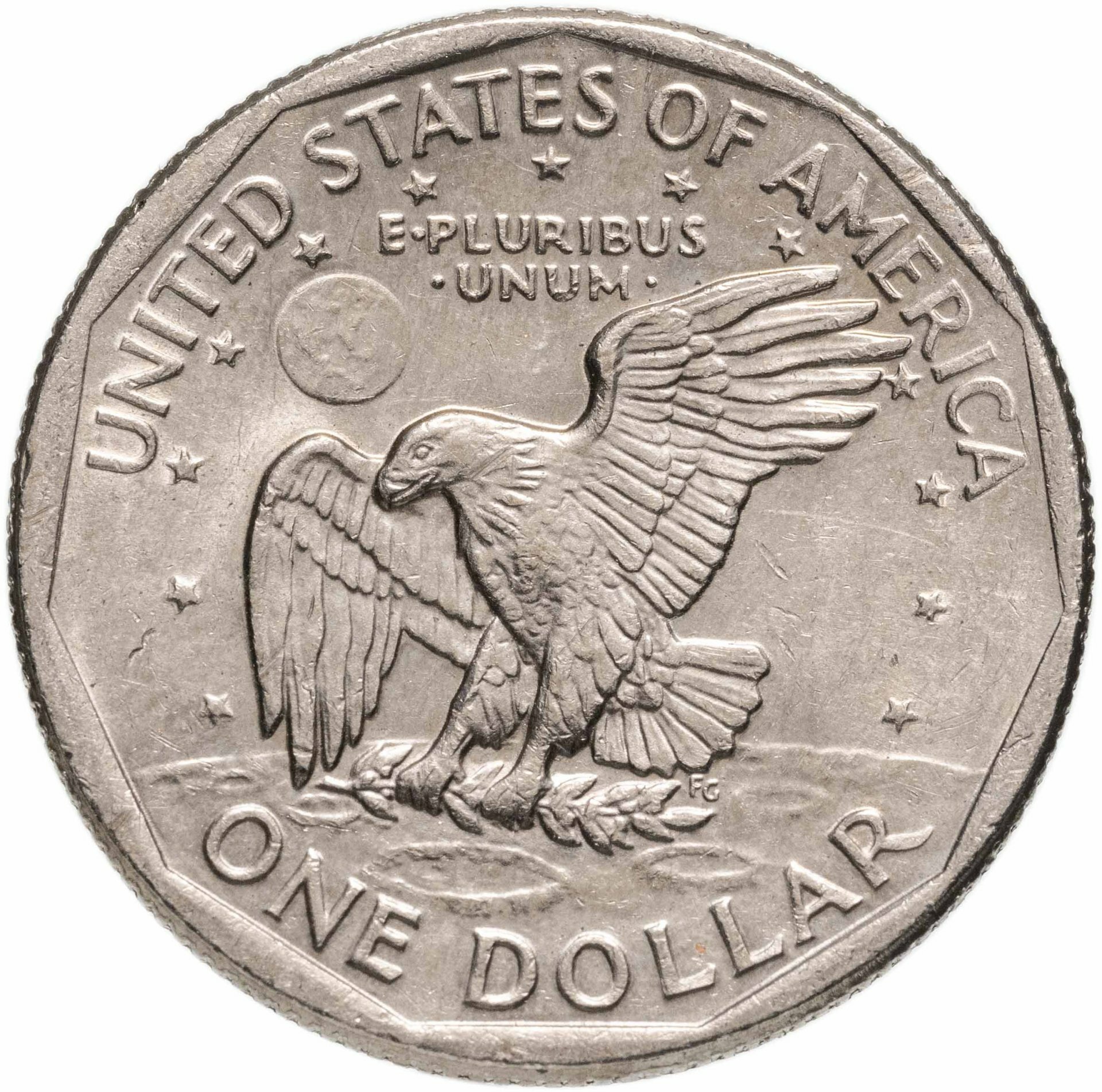 США 1 доллар dollar 1979 D "Сьюзен Энтони" знак монетного двора "D" - Денвер, Медь, в сохранности XF-AU