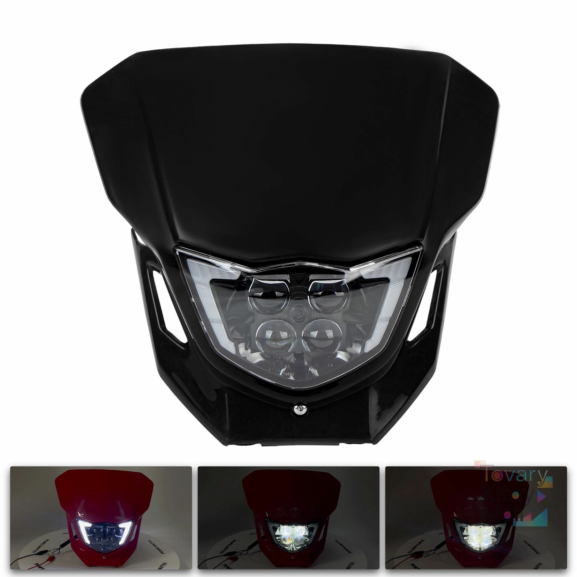 Светодиодные фары для мотоциклов, подходящие для внедорожных мотоциклов for Yamaha BSE Kayo WR YZ 250F 450 TT125 T2 Z4 MX