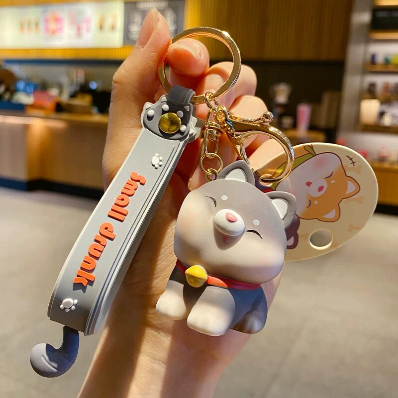 Ключен в виде хаски для рюкзаков и сумок, милый аксессуар с рисунком собаки