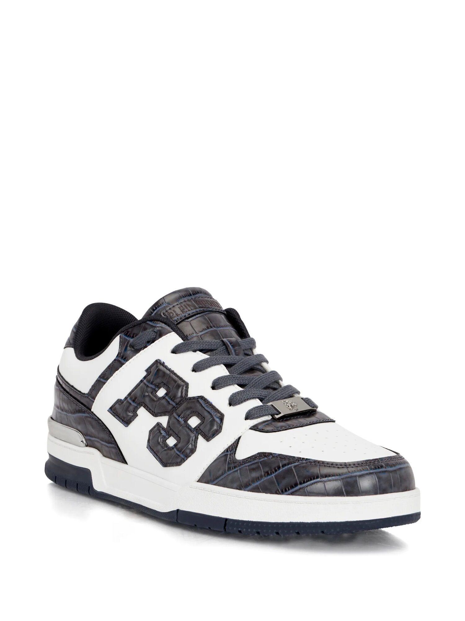Кроссовки PLEIN SPORT Patch cocco sneakers, размер 42, бежевый/белый — фото 1