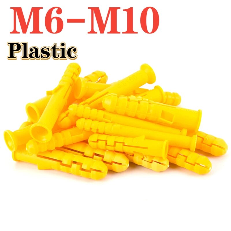 Пластиковые анкера M6 M8 M10 30-100 мм M8x60-10Pcs