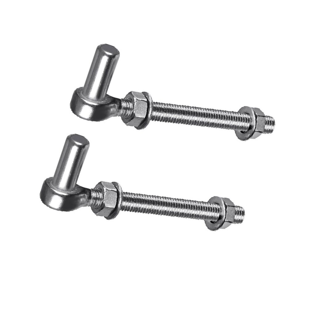 Пара стальных шарниров на J-образных болтах с длительным сроком службы Пара шарниров на J-образных болтах для бесперебойной работы ворот