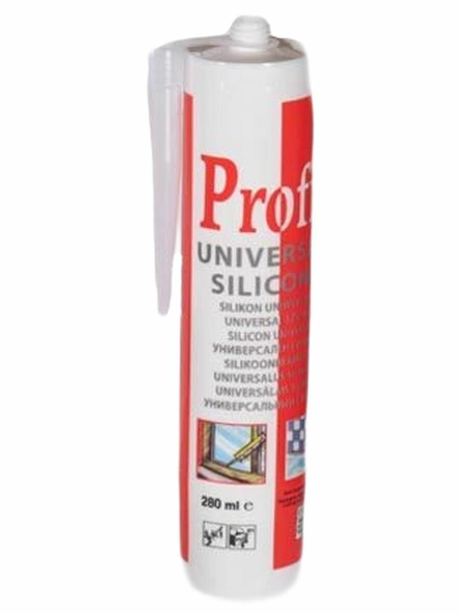 Герметик "Profil" силиконовый, универсальный, белый 270мл