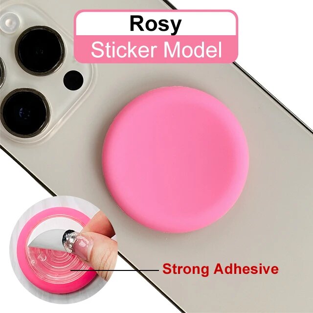 Розовый держатель-кольцо для телефона Rosy