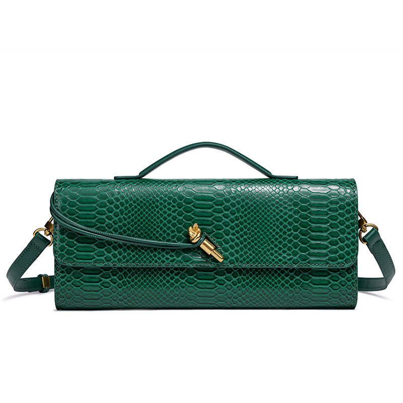 Горячая распродажа на AliExpress: Женская сумка с узором змеи, ручная работа, высококачественная модная вечерняя сумка, одно плечо, кроссбоди