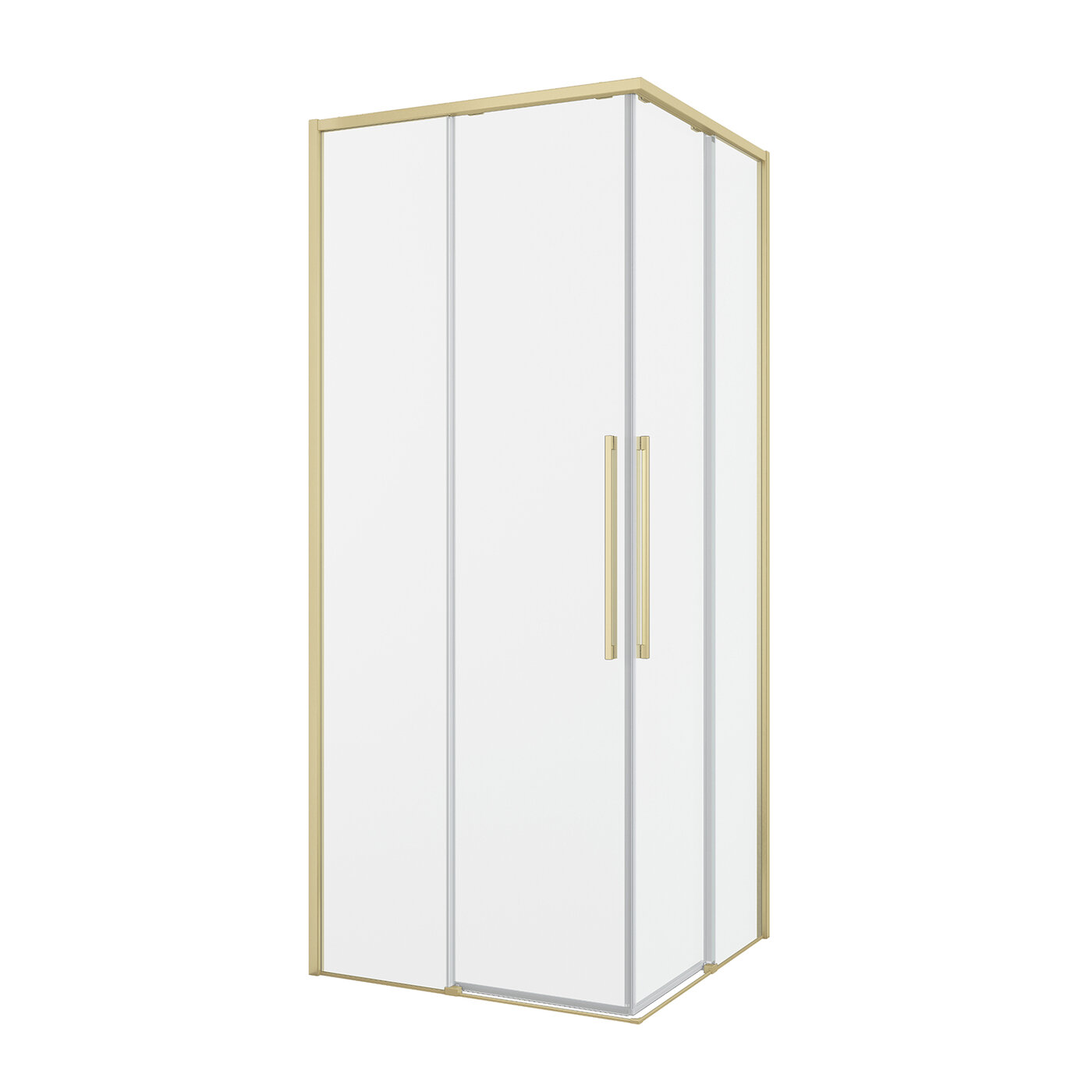 Душевой уголок Black&White Stellar Wind 90х90 S1220-9090G брашированное золото