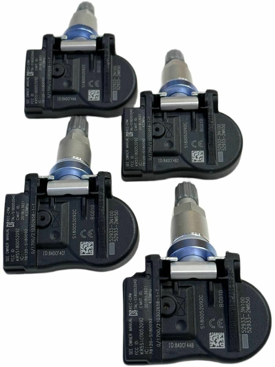 Комплект 4-x датчиков давления шин 529332M650 для Kia Hyundai