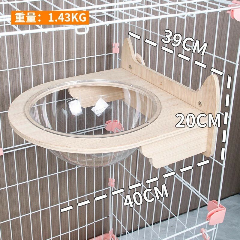 Качественная подвесная клетка для кошек из массива дерева, капсула для кошек, всесезонная кровать для кошек, специальный подвесной домик для кошек