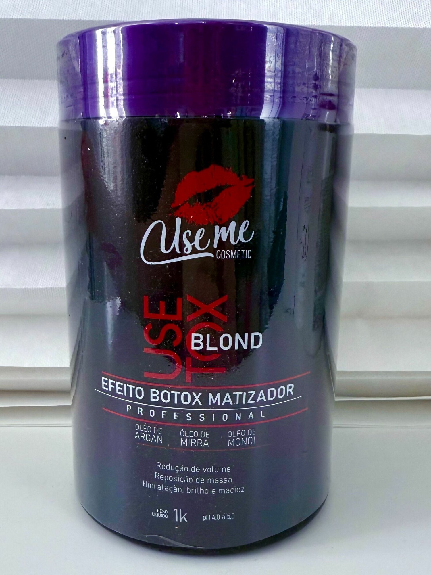 Ботокс для волос фиолетовый, для блонда и осветлённых волос, нейтрализация желтизны, без формальдегида Use Me 1 кг