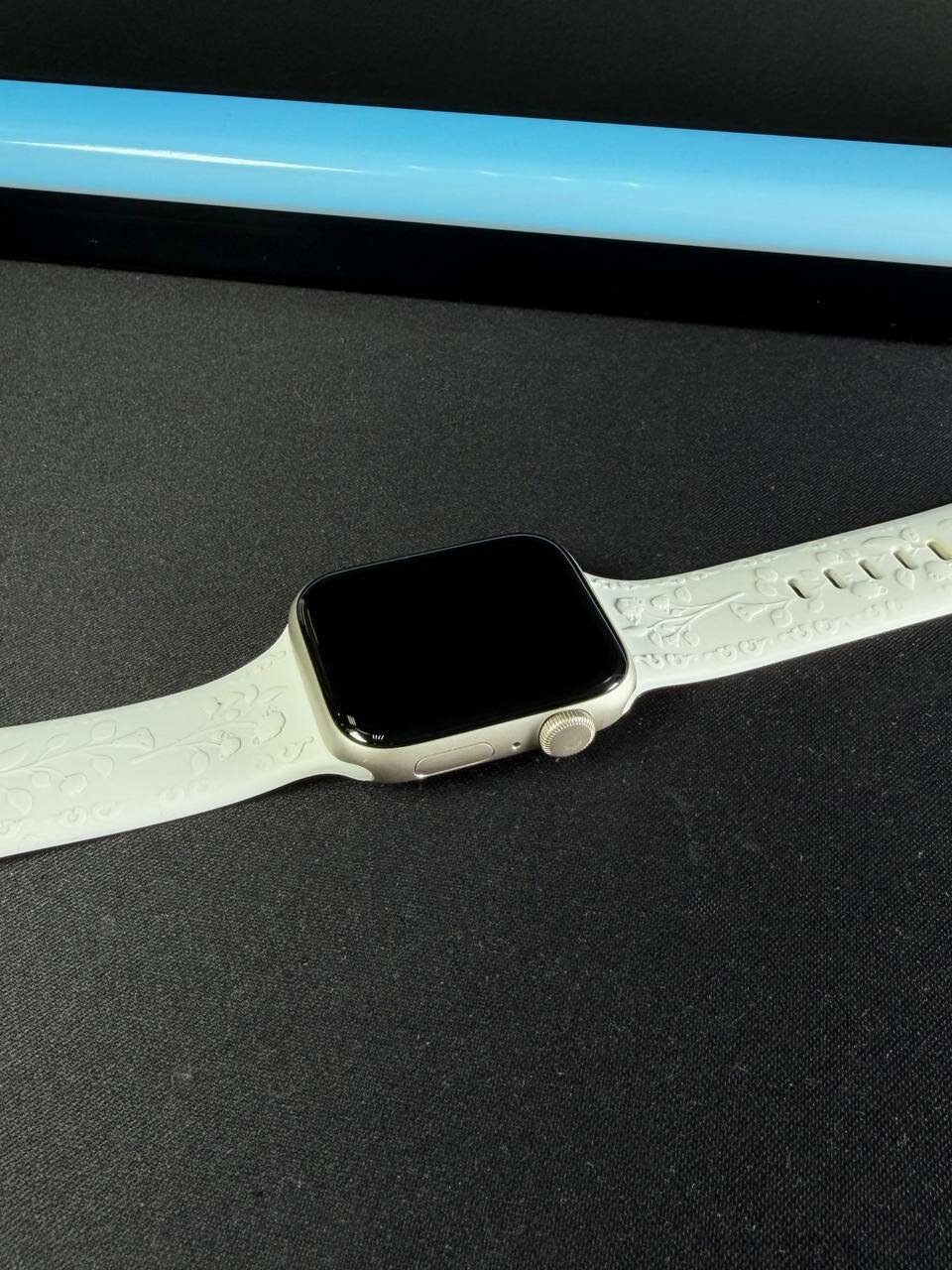 Умные часы Apple Watch SE 2, Starlight/White, 44mm, M/L, 100%, ZP, алюминий