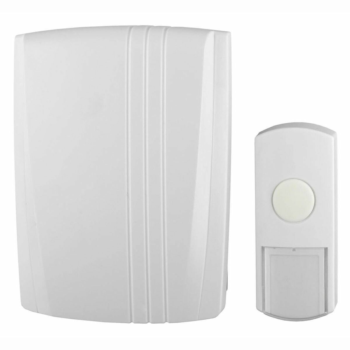 Звонок дверной проводной от сети 1 мелодия IP44 с вилкой белый