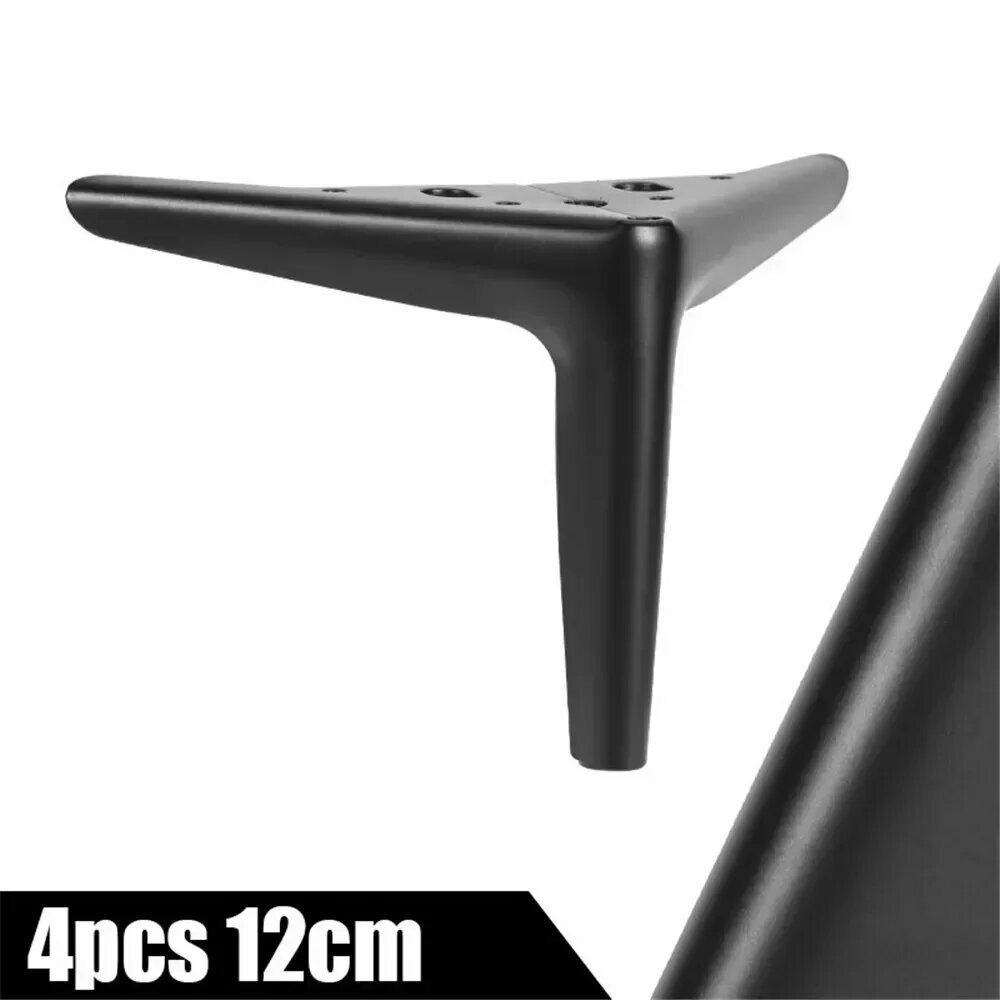 4 шт./компл. ножки для телевизора, дивана, кофейная ножка, металлическая опора, ящик Черный, 1