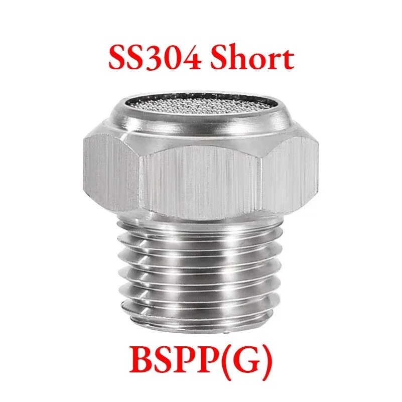 Глушитель пневматический SS304 Short BSPP 1/8"