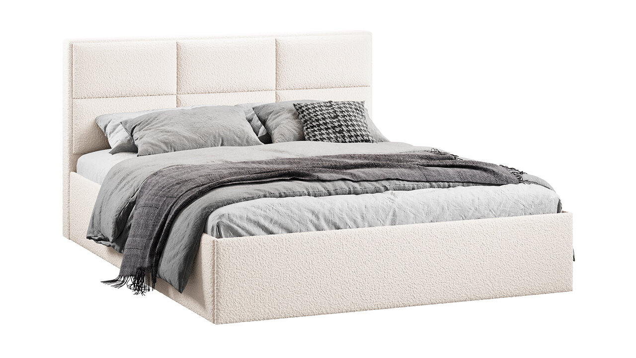 Кровать с ПМ Стелла Тип 1 с заглушиной Экомех Barni Milk