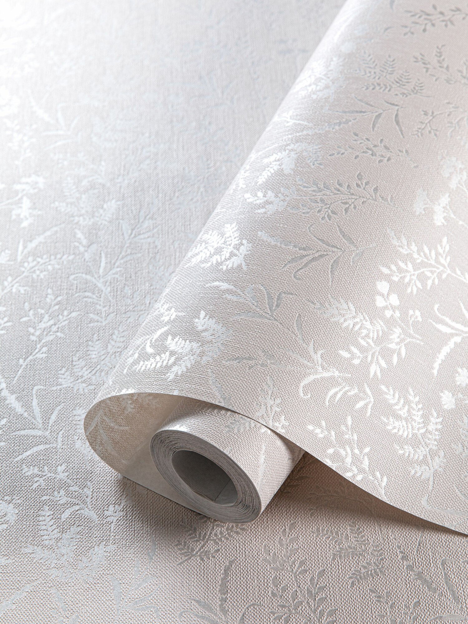 Обои флизелиновые «Грин», вспененный винил, бежевые, с растениями, ширина 1.06м