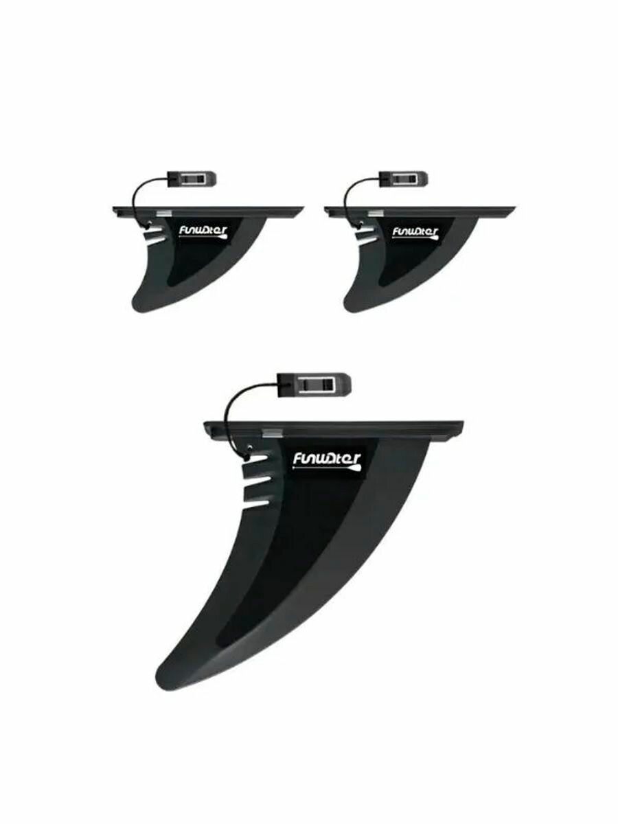 Набор плавник для SUP доски Funwater 3 шт черный