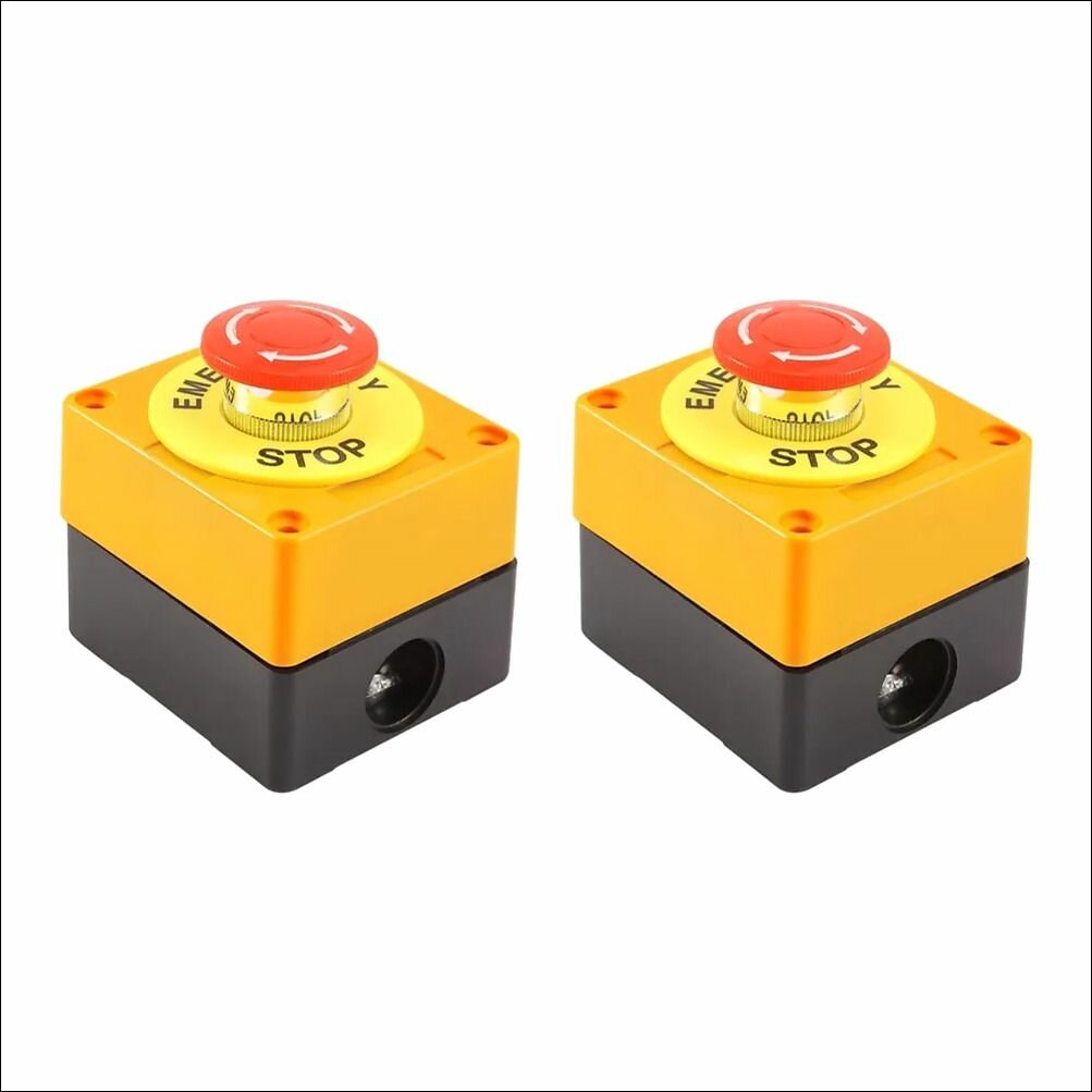 2 шт. Красный грибовидный аварийный выключатель кнопка выключения Нет