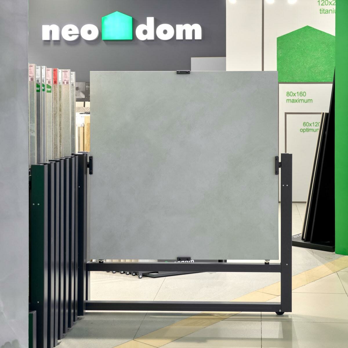 Керамогранит NEODOM Newport White Matt 120x120 N20514 бетон матовая Глазурованная, Износостойкая, Морозостойкая, морозостойкая