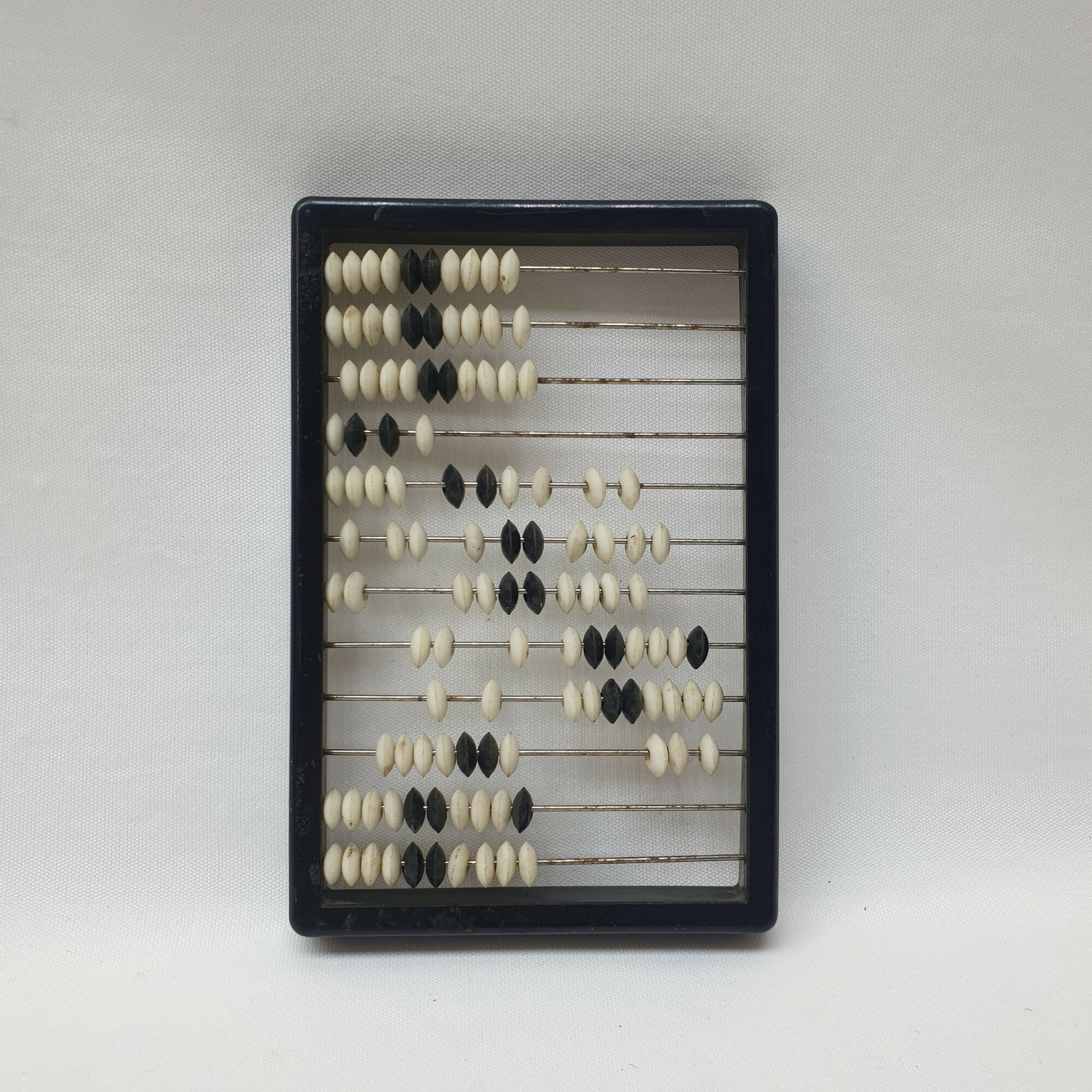 Винтажные счеты пластиковые 10х15, пластиковые костяшки СССР