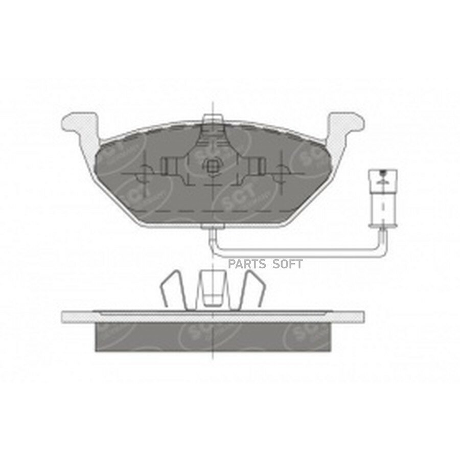 SCT SP 136 Тормозные колодки (комплект .) SP136 от официального дистрибьютора, SCT GERMANY, артикул SP136