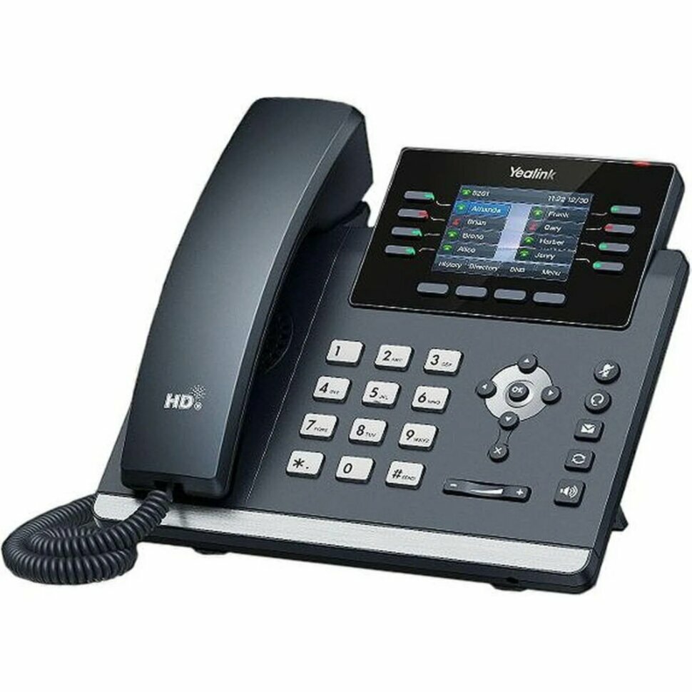 IP-телефон Yealink SIP-T44W,12 аккаун,2 порта USB, Wi-Fi, PoE, GigE, без БП, 2070427