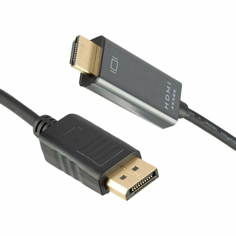 Кабель DisplayPort-HDMI 4K M/M, 1.8м, чер (OAVDC010), 1880128