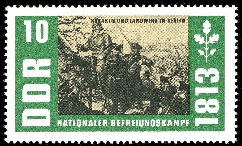 (1963-057) Марка Германия (ГДР) "Казаки в Берлине" Освобождение II