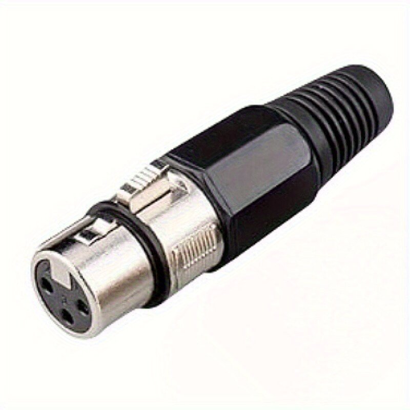 Аудио разъемы XLR (мужской и женский), цвет черный, модель 2