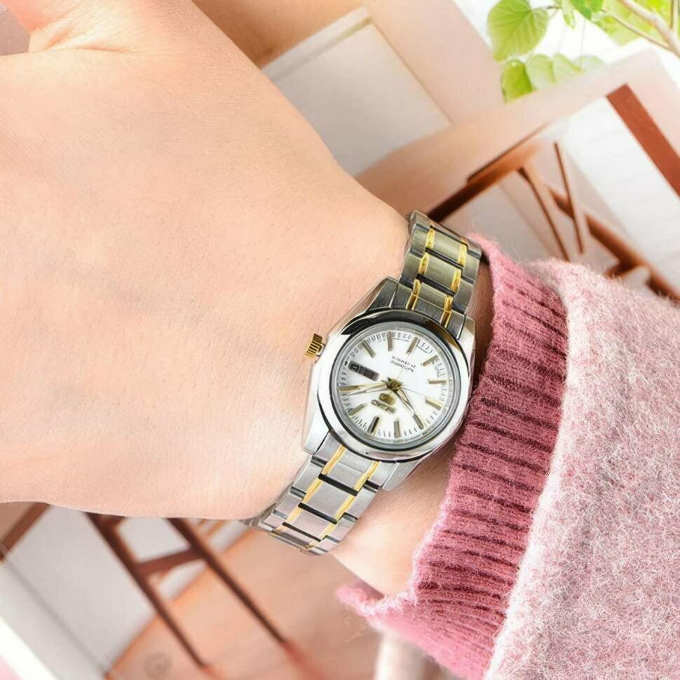 SEIKO, белый, серебряный, золотой — фото 1