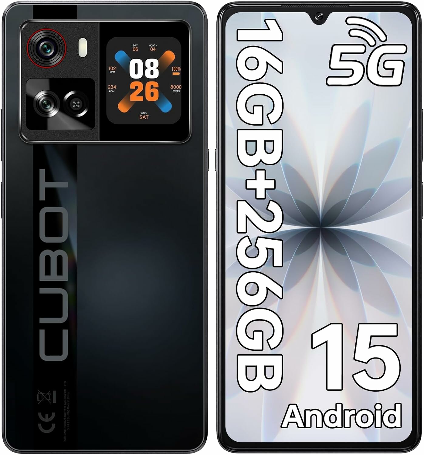 Мобильный телефон CUBOT X100 5G, 16(8+8) ГБ 256 ГБ, 6,88-дюймовый HD-экран, аккумулятор 5100 мАч