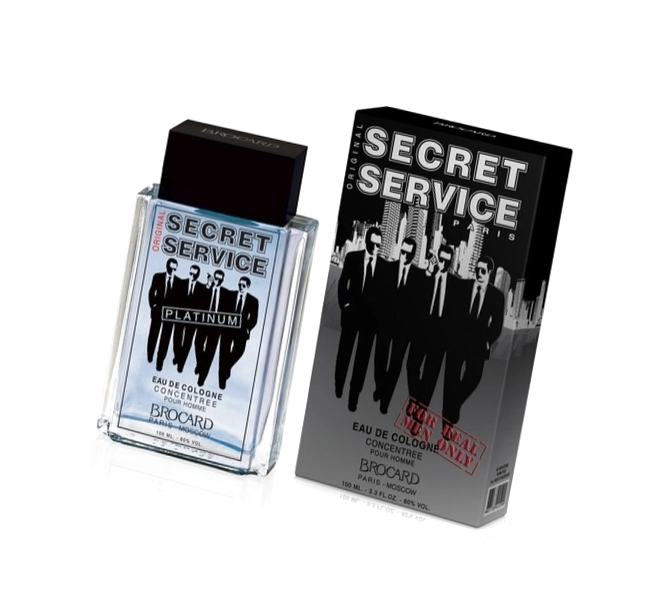 Одеколон Brocard Secret Service Platinum 100 мл для мужчин / Секрет Сервис Платинум