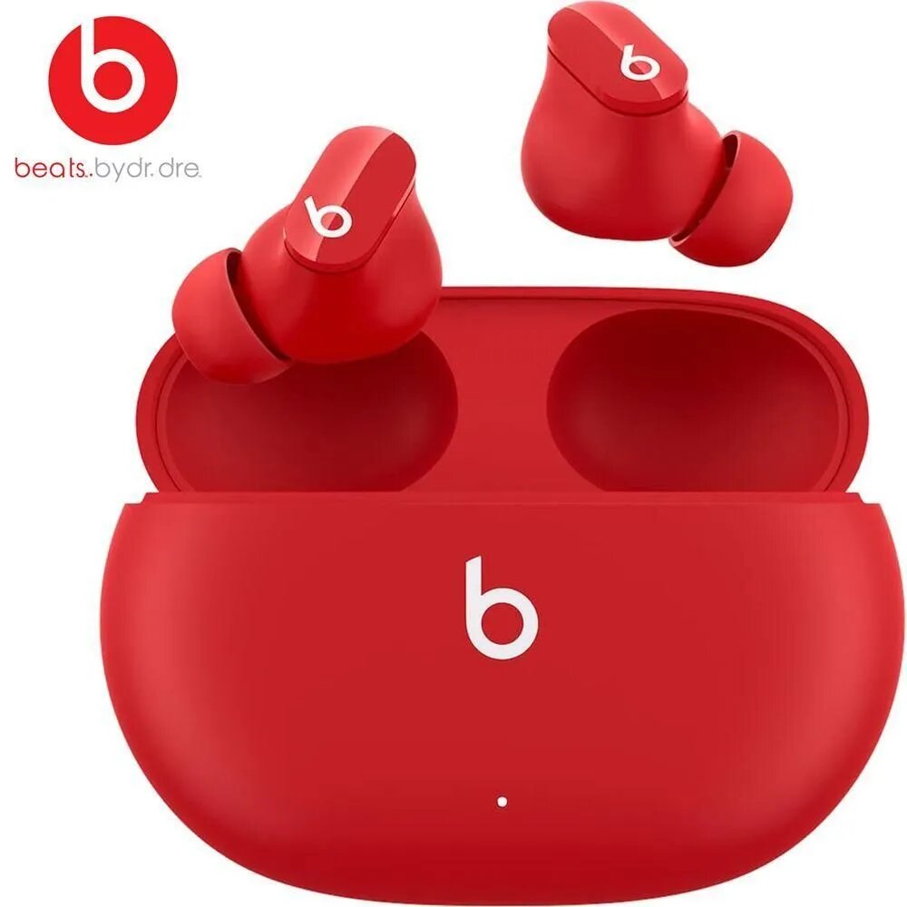 Beats Наушники беспроводные с микрофоном Beats Studio Buds, USB Type-C, красный TWS вкладыши