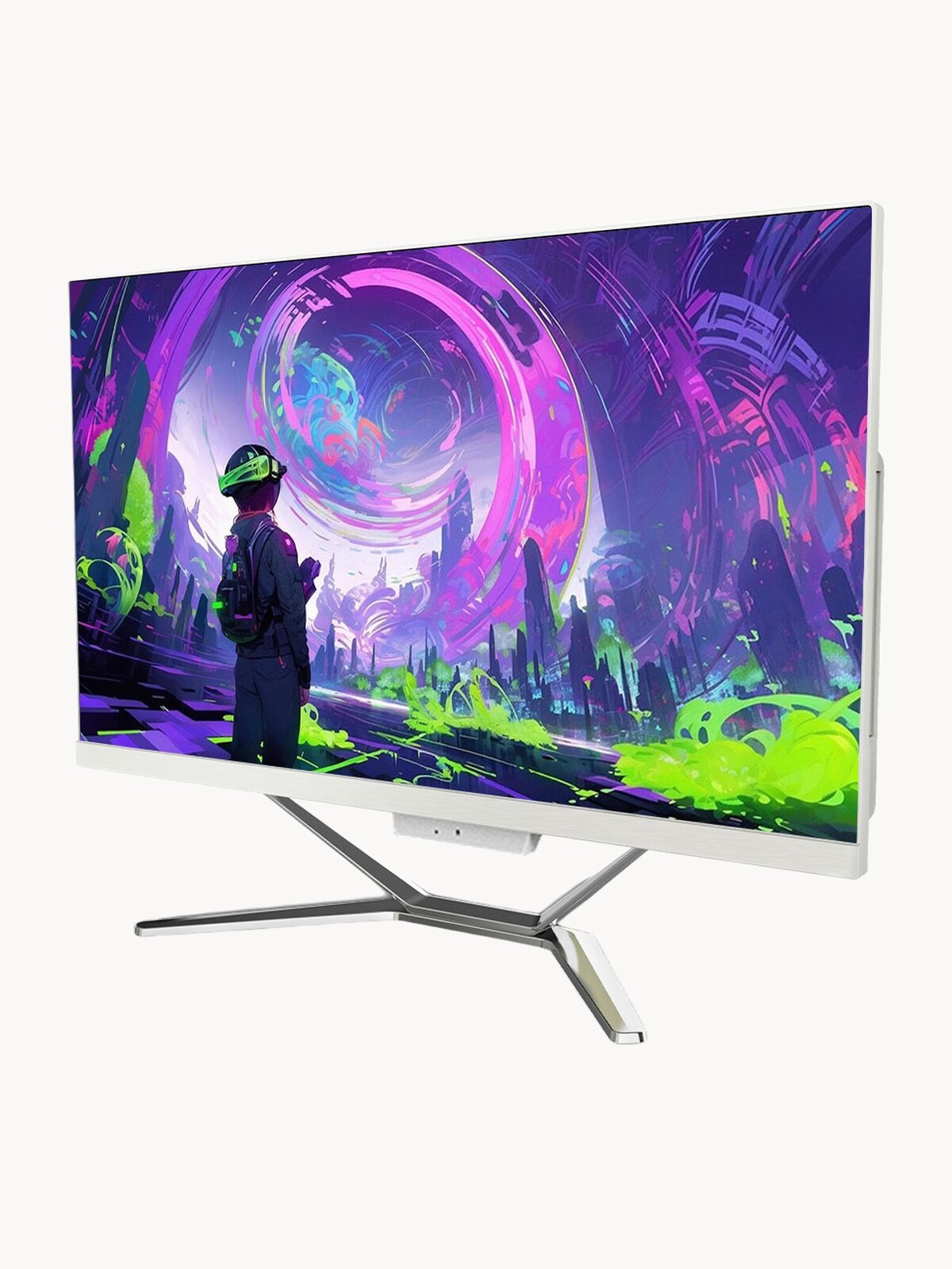 Моноблок, 24", Intel Core i5, 16 ГБ RAM, SSD 512ГБ, IPS, Wi-Fi, Bluetooth, Windows 10 веб-камера, блютус, -крутые аксессуары (клавиатура + мышка)