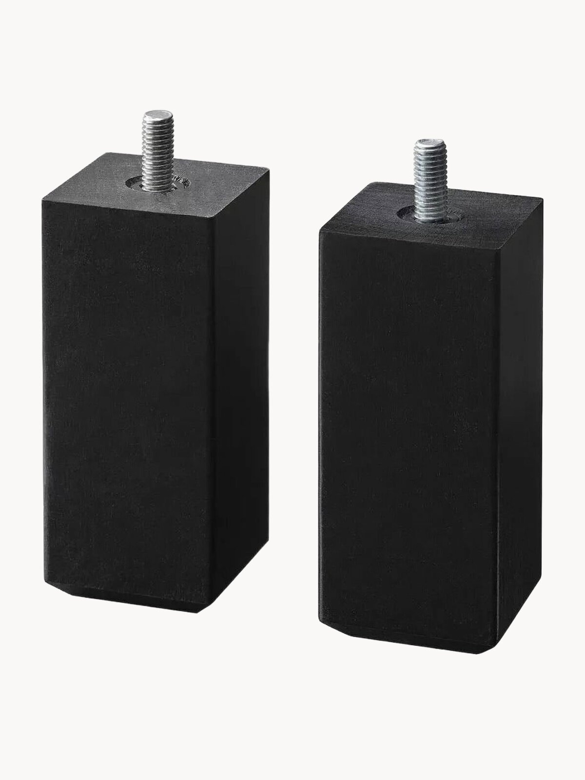 Ножка 2шт, высота 10 см, дерево черно-коричневый IKEA STUBBARP стуббарп