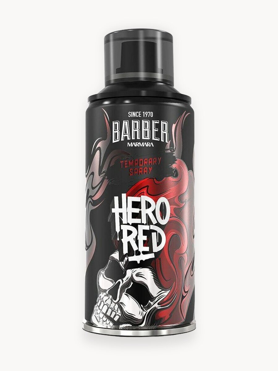 Тонирующий спрей для волос цветной Marmara Barber "HERO RED", 150 мл, Красный