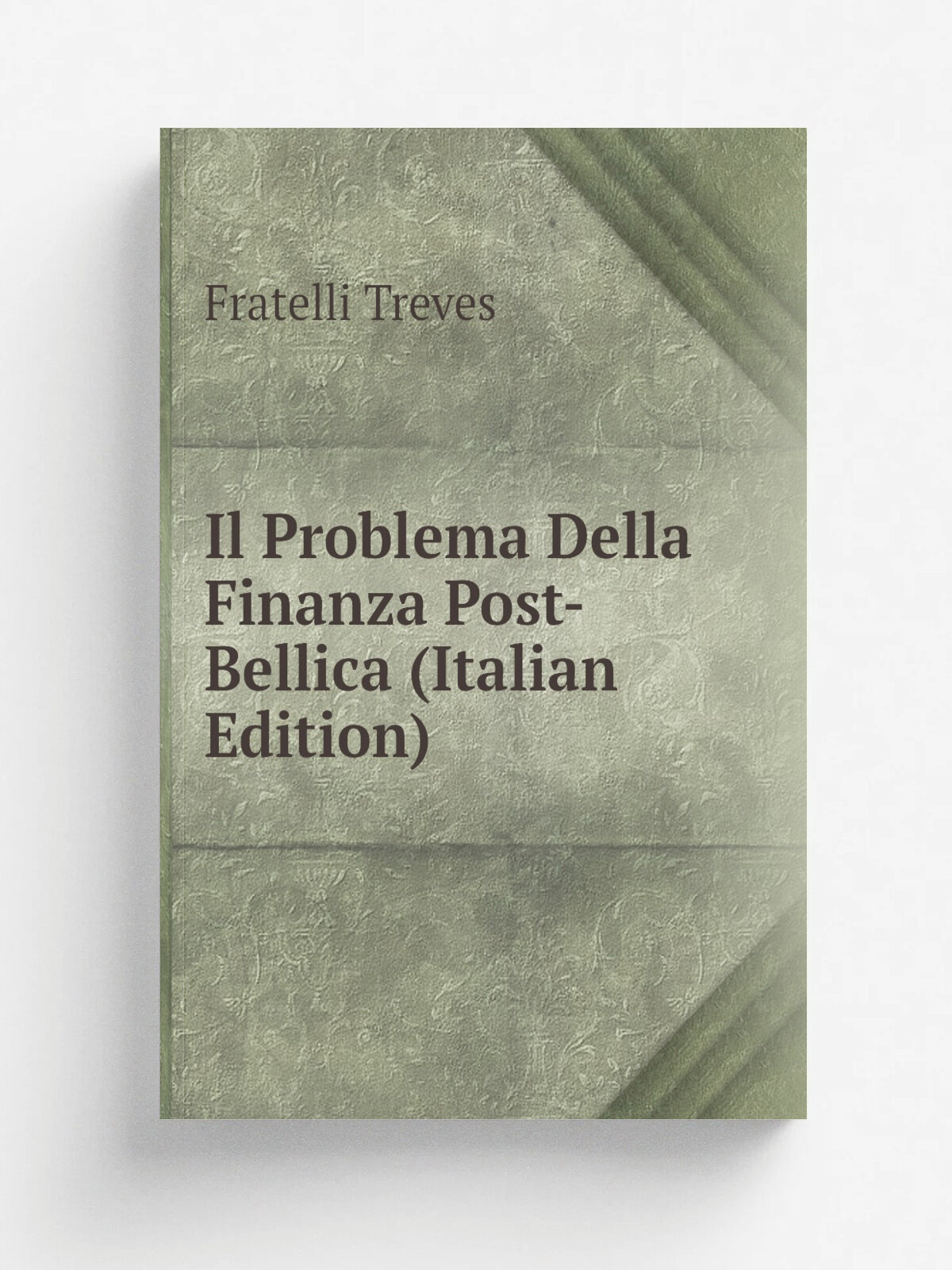 Il Problema Della Finanza Post-Bellica (Italian Edition) | Fratelli Treves | Репринт