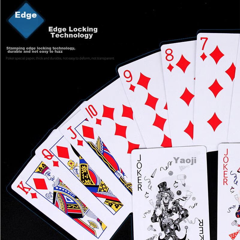 Yaoji Playing Cards 3008, Durable Entertainment Non-Transparent Playing Cards, 5 Packs, 50 Decks in Total, Card Games, Mahjong, Table Games Cards