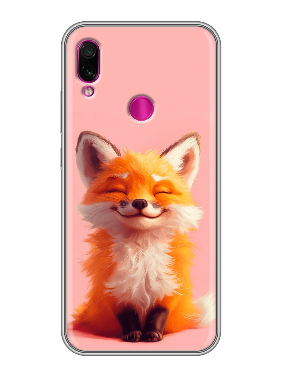 Чехол для Xiaomi RedMi Note 7 с принтом милая лиса (Сяоми Редми Ноут 7)