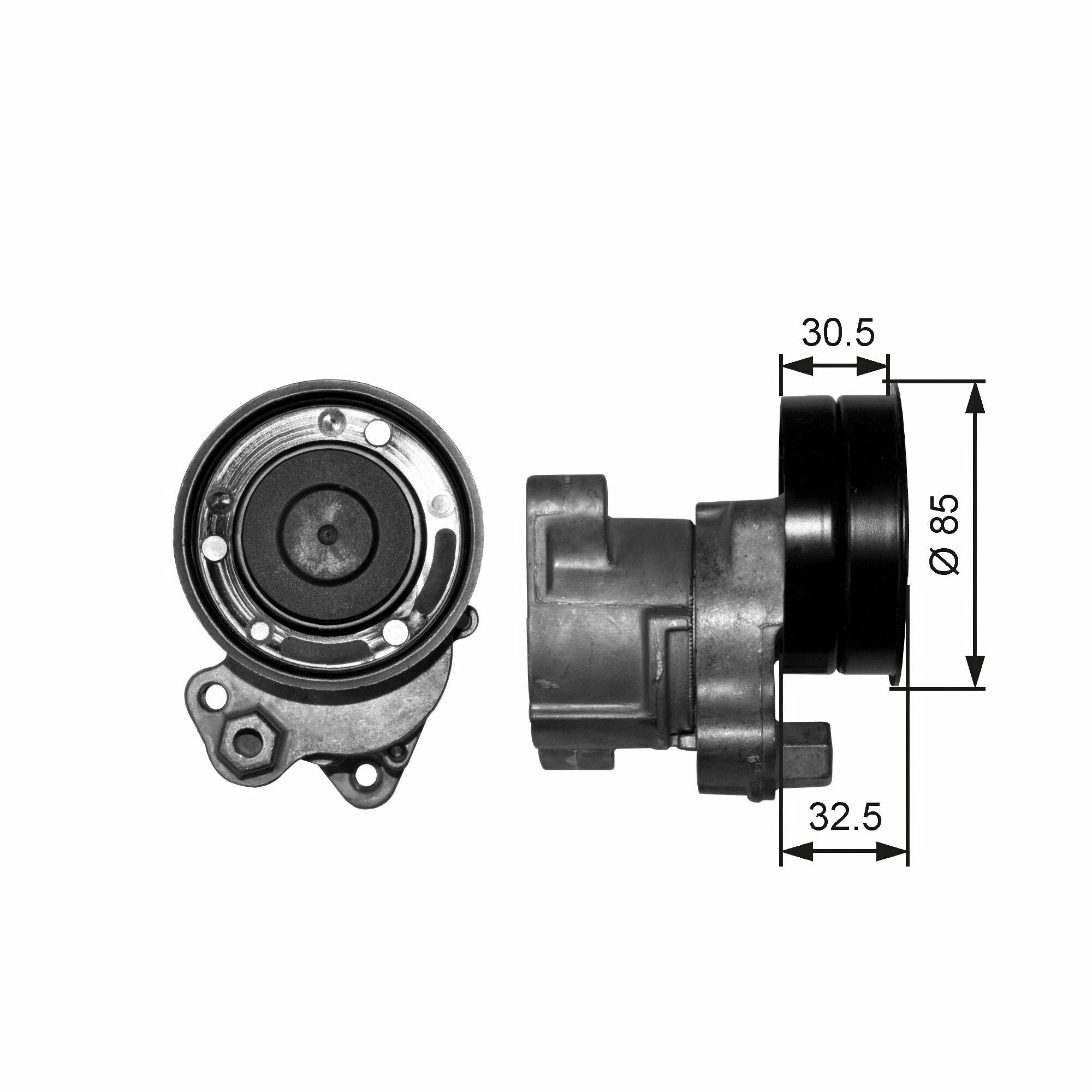 Натяжитель ремня, для Даф CF 85, XF 95, Гинаф X-series арт T38572 GATES
