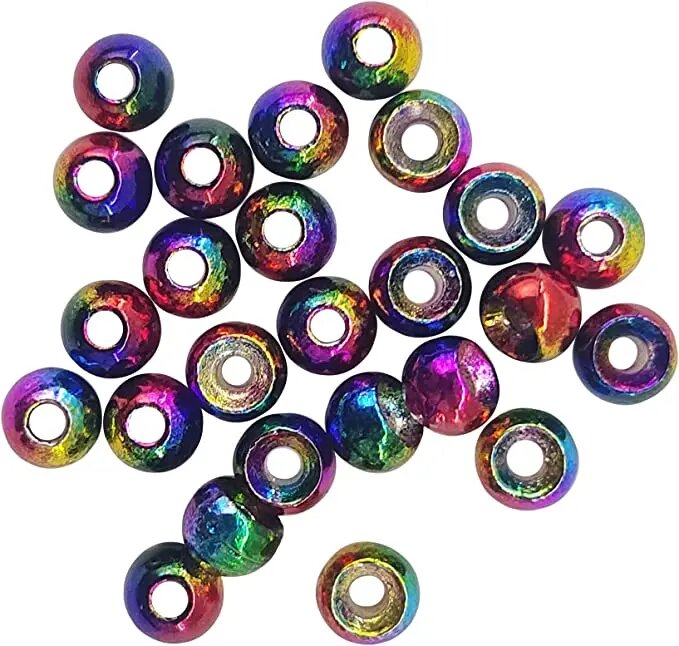 Бусины для завязывания мушек Eupheng, 25 шт, бусины для завязывания мушек, головка для нимфа, рыболовные материалы, аксессуары для рыбалки, 16 цветов/5 размеров