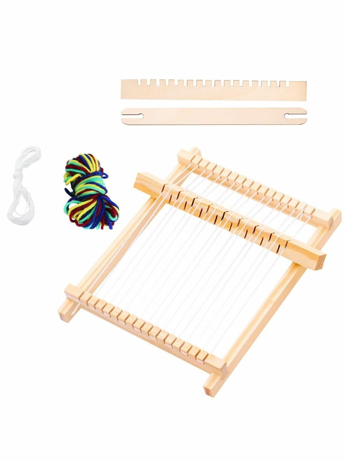 Деревянный ткацкий набор для начинающих, регулируемые вязальные машины с контролем
