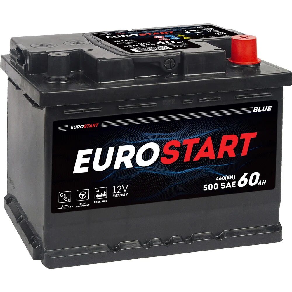 Аккумуляторная батарея EUROSTART Blue 60Ah R+ EB600