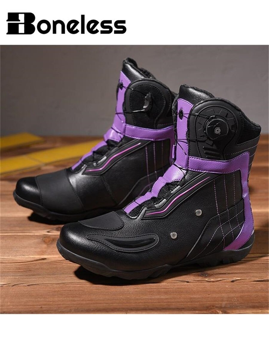 Мужские и женские мотоциклетные ботинки BONELESS