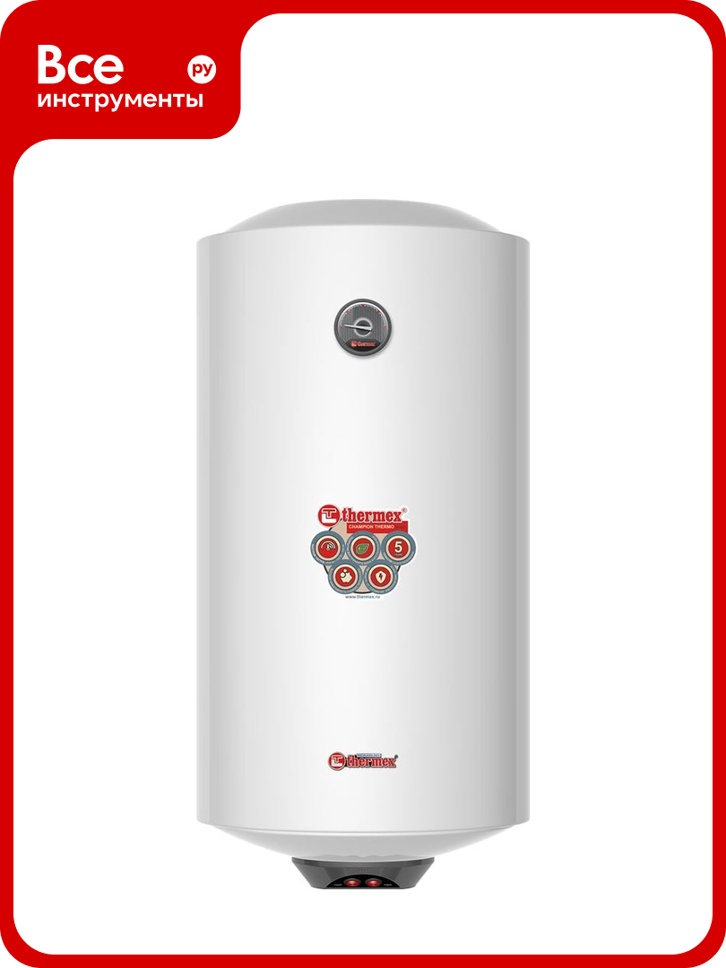 Накопительный водонагреватель Термекс Thermo 80 V ЭдЭ001782, 220 В, стекло